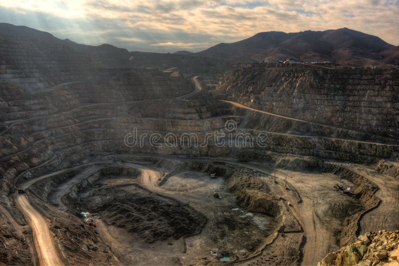 Open-pit copper mine stock photo. Image of industry - 221503048