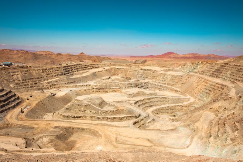 Open-pit copper mine stock photo. Image of industry - 221503048