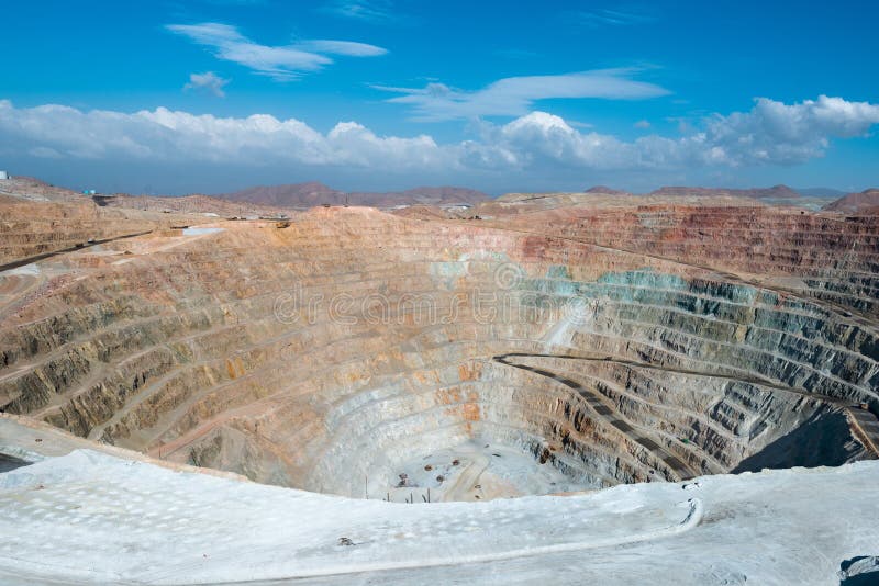 Open pit copper mine stock photo. Image of openpit, copper - 219952992