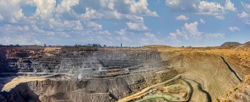 Open Pit Diamond Mine in Africa Stock Photo - Image of africa ...