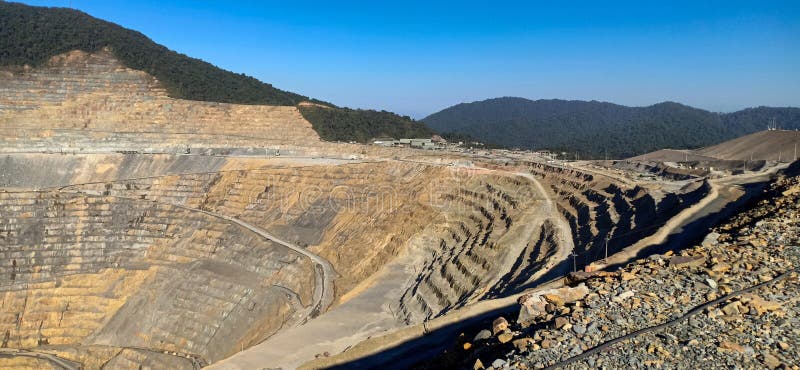 Open Pit - Gold Mining Project Stock Photo - Image of cliff, wadi ...
