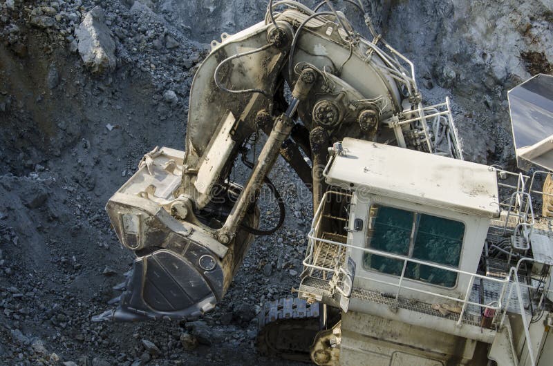 Open pit machinery stock image. Image of large, loading - 58284053