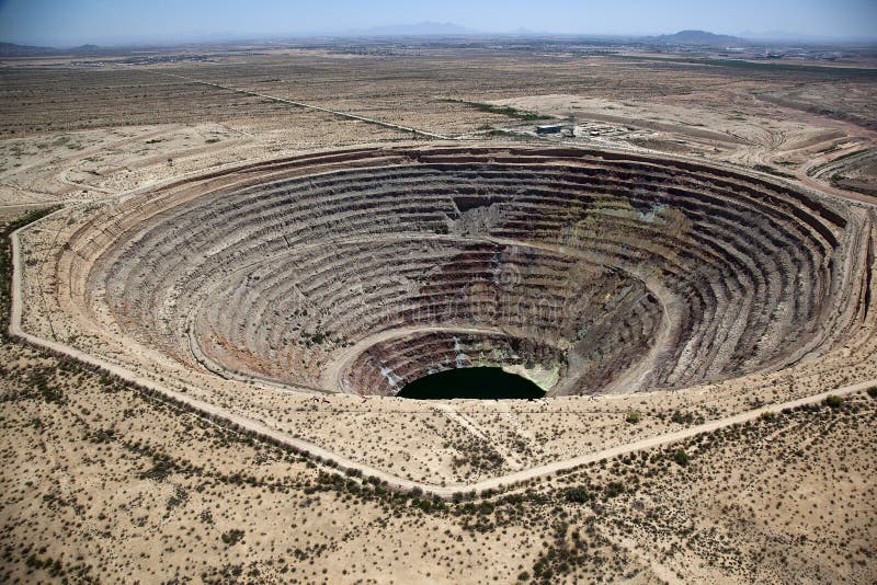 Open Pit Mine stock image. Image of large, aerial, open - 25617705