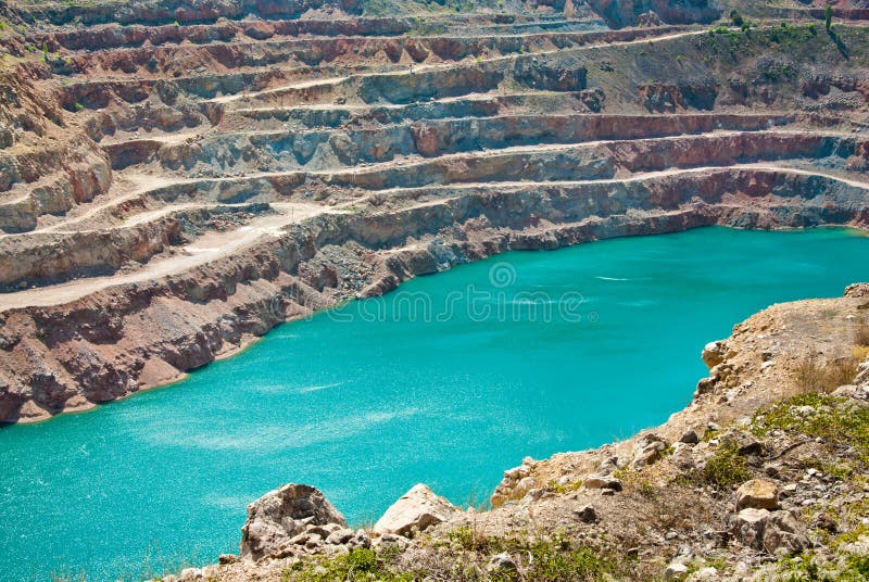Open pit mine stock image. Image of fluxes, drainage - 26570005