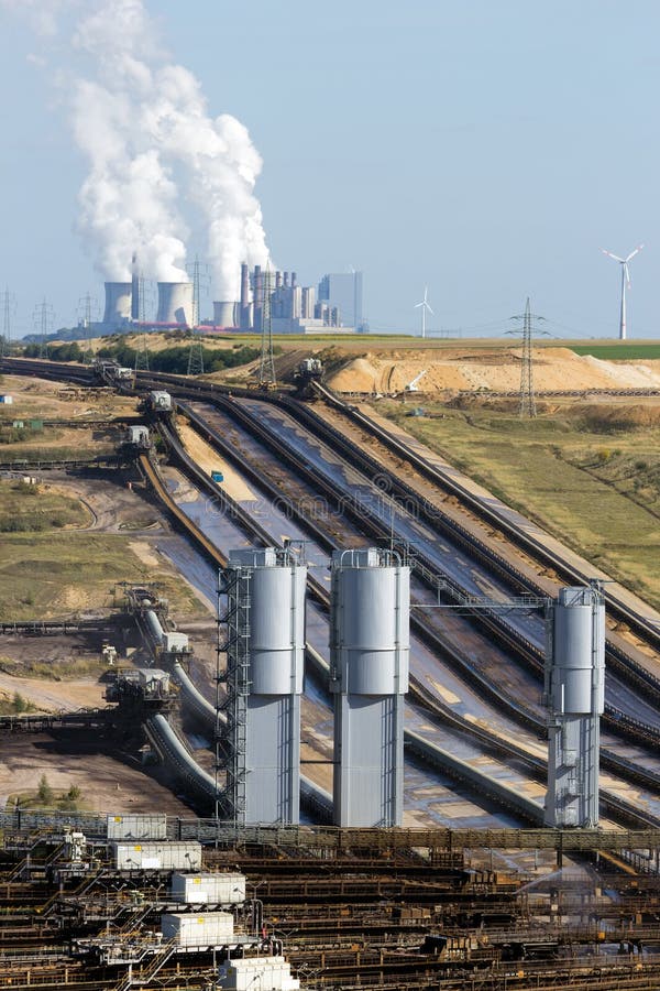 Open pit mine stock image. Image of facility, electricity - 26888611
