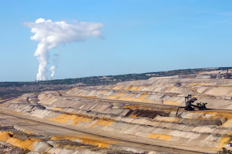 Open pit mine stock image. Image of materials, conveyor - 28549113