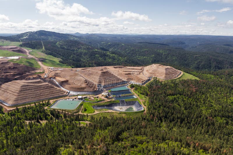 Open pit mine stock photo. Image of hole, black, rock - 42171940