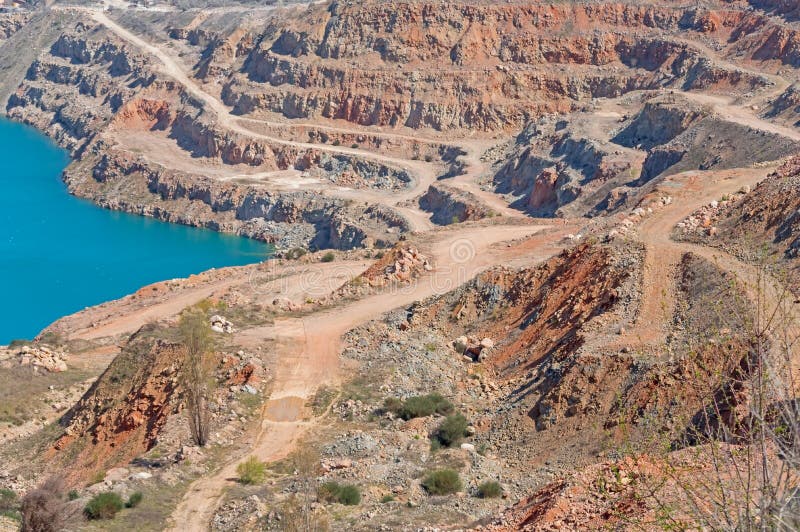 Open pit mine stock photo. Image of gold, ecology, heavy - 115244590