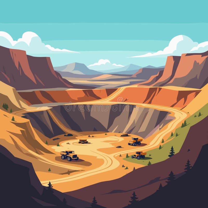 Open Pit Mine Mining Stock Illustrations – 1,953 Open Pit Mine Mining ...