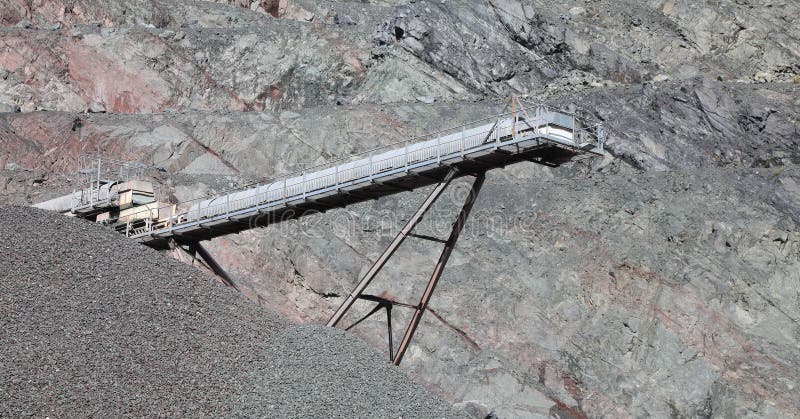 Open Pit Mine for Mining Ore and Construction Material without People ...