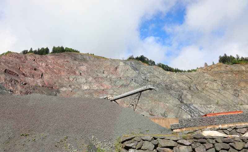 Open Pit Mine Mining Ore Construction Material People Stock Photos ...