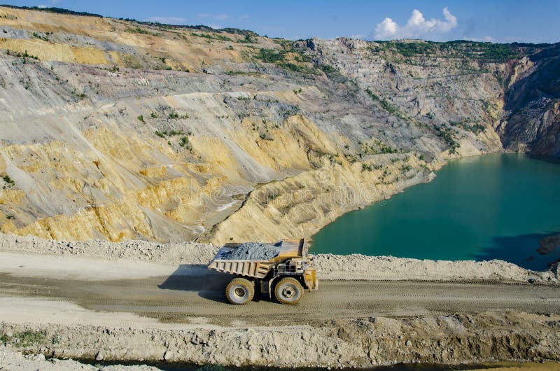 Open pit mine stock image. Image of supersize, outdoors - 58346533