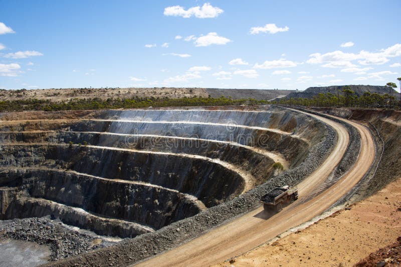 Open Pit Mining stock photo. Image of production, dump - 275707850