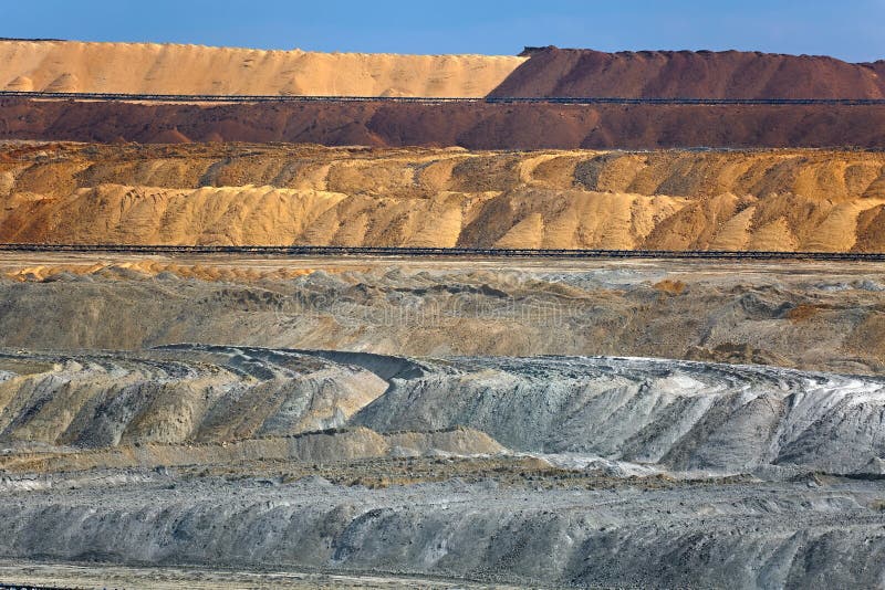 Coal Mine Excavation stock photo. Image of coal, excavator - 142934714