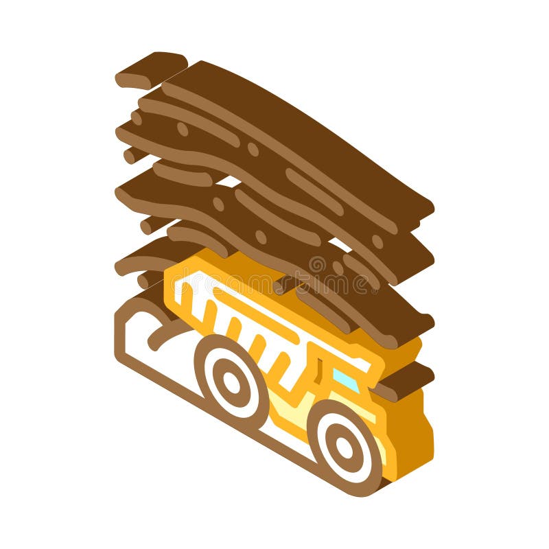 Open Pit Mining Copper Production Isometric Icon Vector Illustration ...