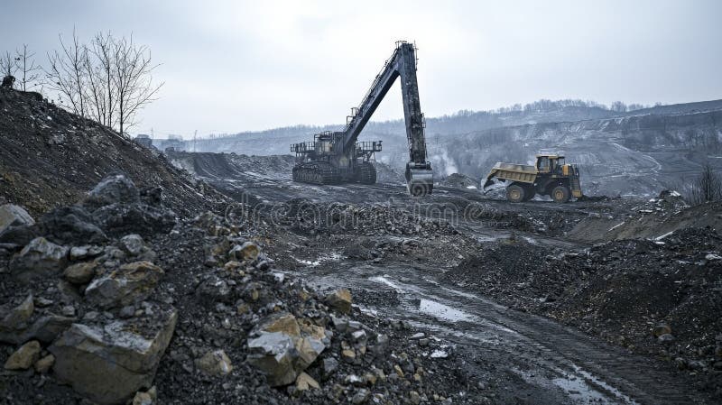 Open-pit Mining Operation Remote Area Industrial Machinery Harsh ...