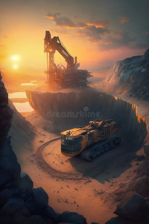 Open Pit Mining Operation Stock Illustrations – 581 Open Pit Mining ...