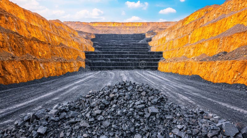 Open-Pit Mining Quarry: a Visual Exploration of Industrial Excavation and Resource Extraction ...