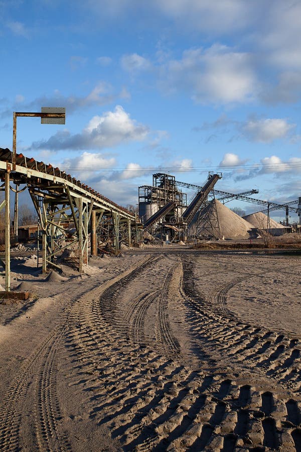 Open Pit Mining For Sand And Gravel Stock Photo - Image of excavation ...