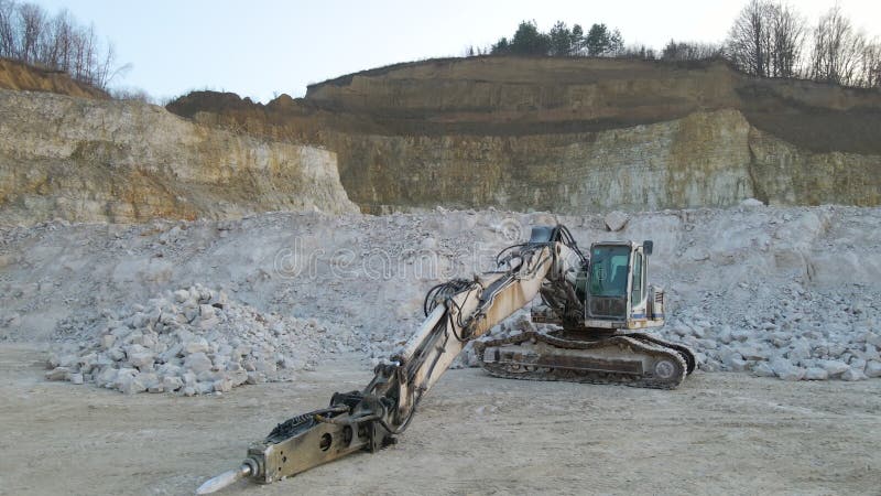 Excavator Equipment Utilized at the Construction Site for Various ...