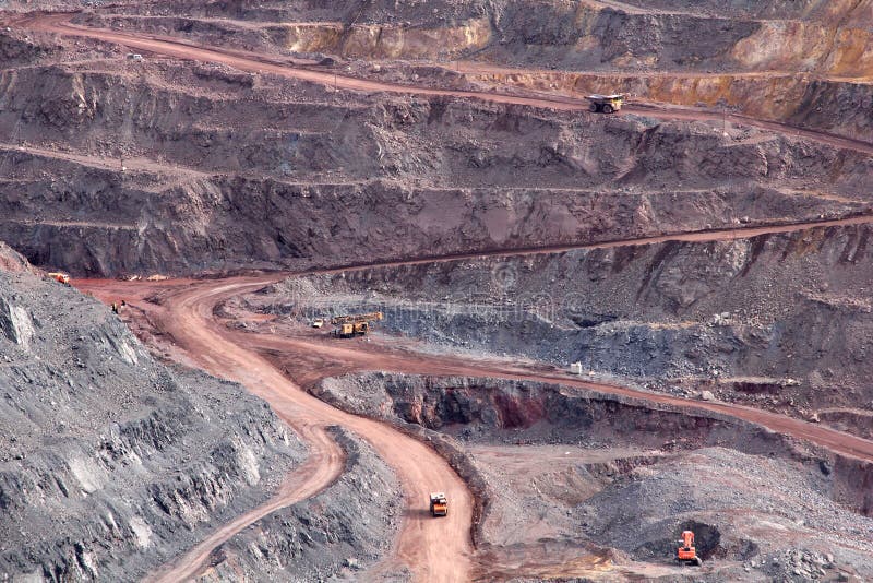 Open pit stock image. Image of stone, machine, outdoor - 77845661