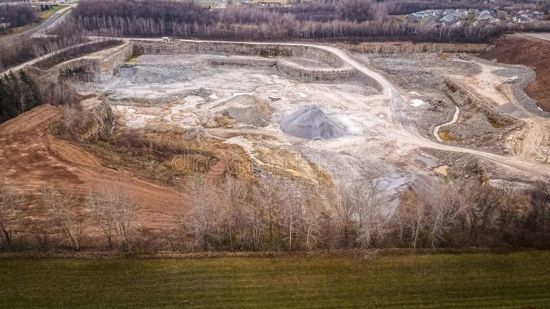 Walls and Cliffs and Open Pit Quarry Stock Image - Image of resources ...
