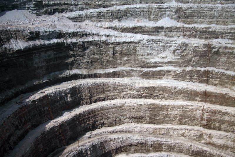 Open pit wall stock photo. Image of extracting, gold - 45720462