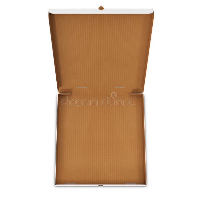 Open pizza box stock illustration. Illustration of merchandise - 66095454