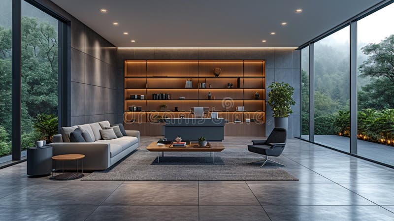 Collaborative Workspace: Harmony in Workspaces Stock Illustration ...