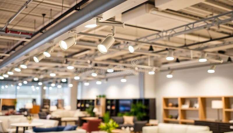 Open Plan Office Space Interior, Showcasing Modern Workspace and ...