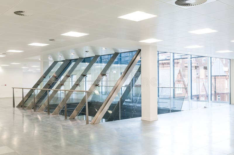 Open plan office reception stock image. Image of room - 57744903