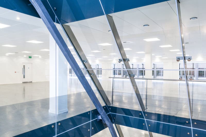 Open plan office reception stock image. Image of room - 57744903