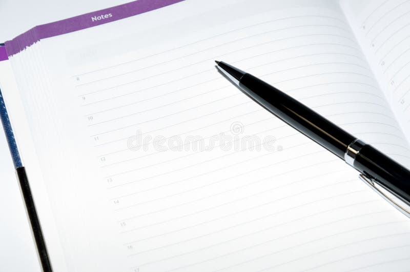 Open planner - Notes stock photo. Image of blank, page - 52220106