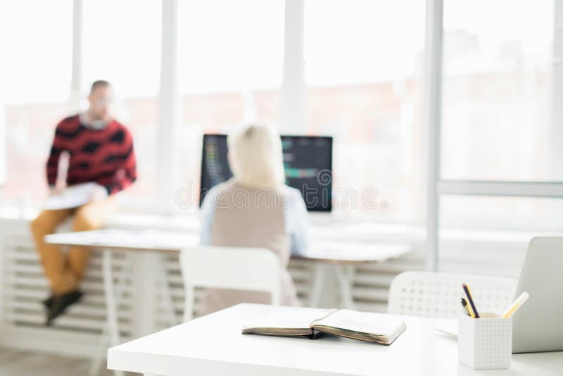 Open planner on table stock photo. Image of organization - 133361796