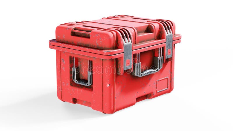 Open Plastic Containers with 3d Render Stock Illustration ...