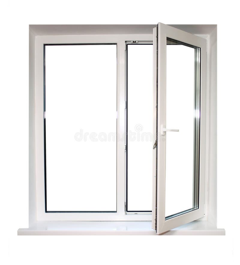 New plastic window stock image. Image of house, improvements - 5350701
