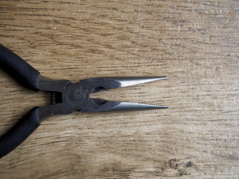 Open Pliers with Integral Wire Cutter Stock Photo - Image of workshop ...