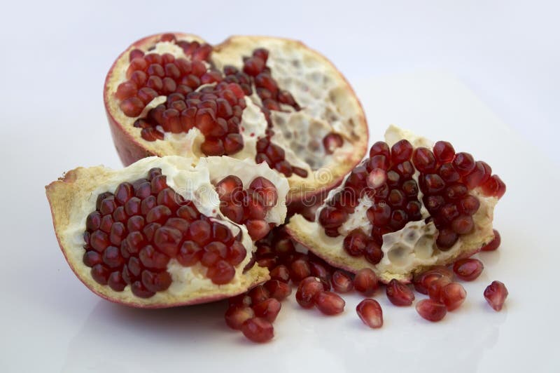 Open pomegranate stock image. Image of fruit, dessert - 11561639
