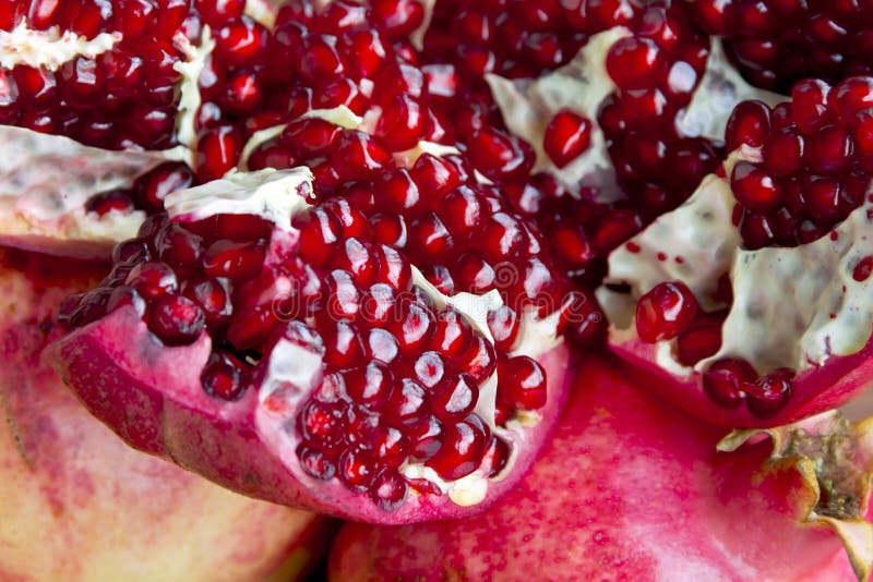 Open pomegranate stock image. Image of plant, ripe, vegetable - 53543235