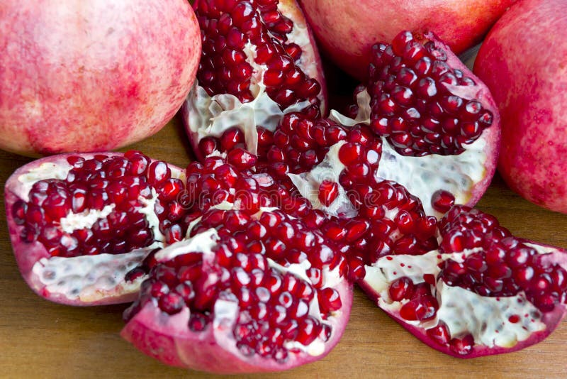 Open pomegranate stock image. Image of ripe, portion - 60957665