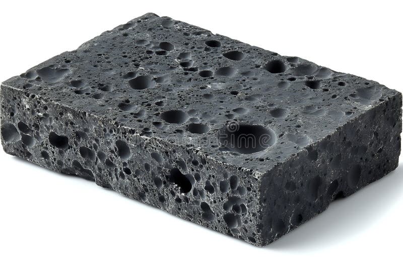 Open-Pore Volcanic Rock stock illustration. Illustration of gray ...