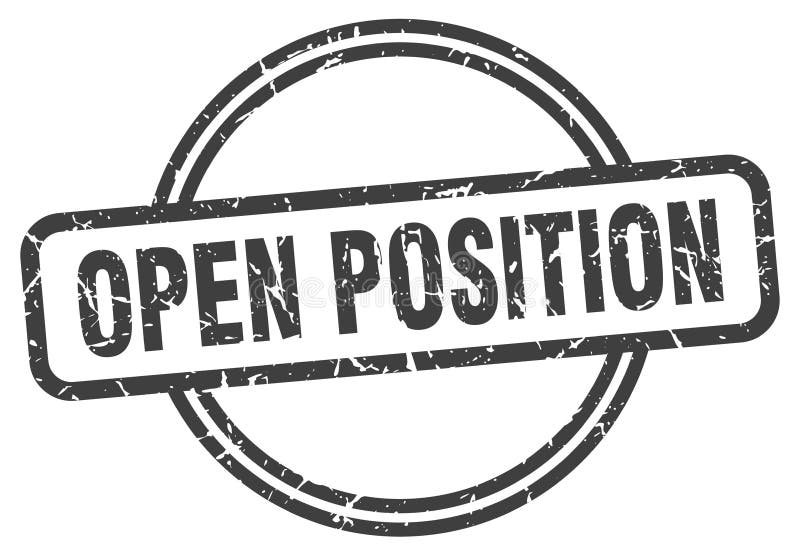 Open Position Round Ribbon Isolated Label. Open Position Sign Stock ...