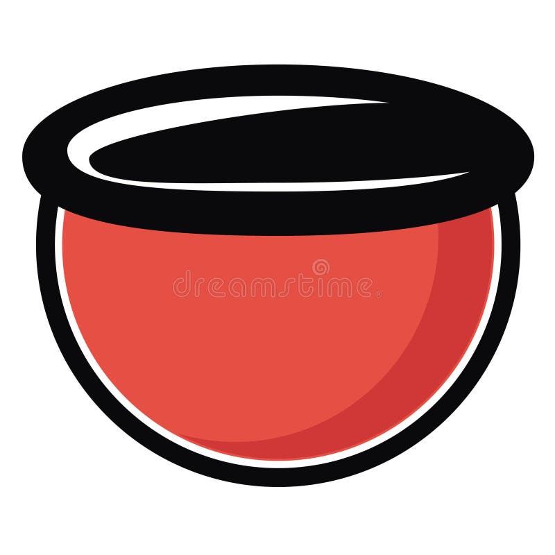 Open powder compact stock illustration. Illustration of drawing - 344860950