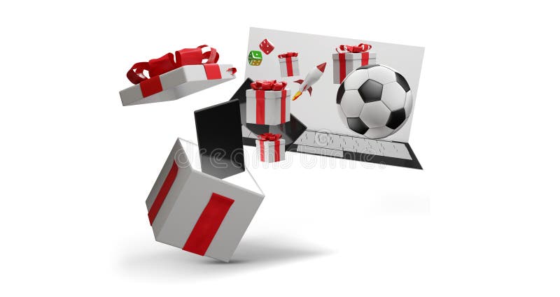 Open Present 3d Illustration Stock Illustration - Illustration of ...