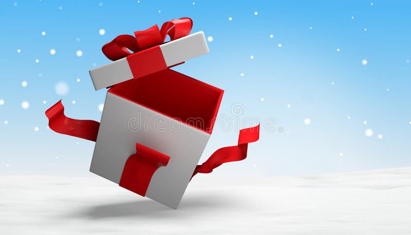 Open Present 3d Illustration Stock Illustration - Illustration of ...