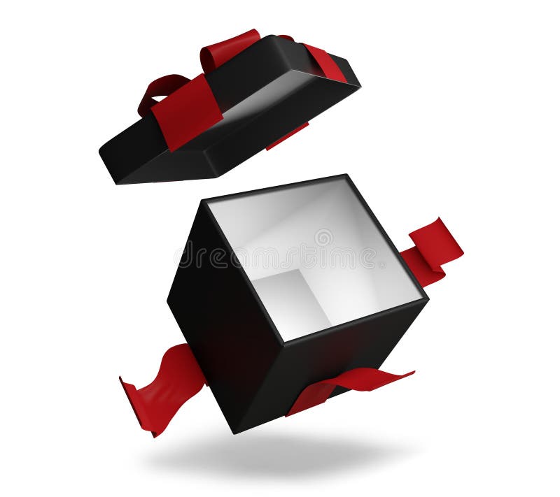Open Present 3d Illustration Stock Illustration - Illustration of ...