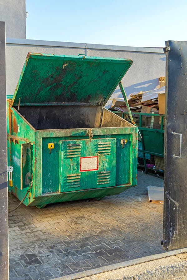Open Press Container stock image. Image of serbia, garbage - 230352749