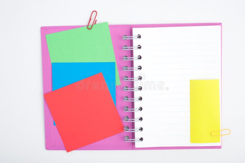 Purple Notebook with Bookmark Stock Photo - Image of journal, diary: 143602