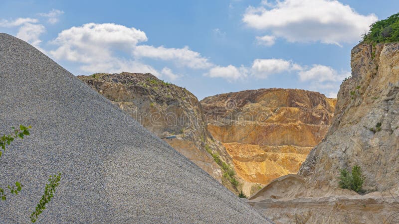 Quarry Mine Site stock image. Image of industry, structure - 251537887