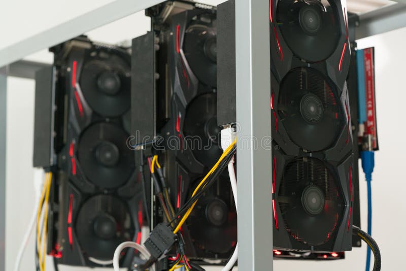 Open Rack for Cryptocurrency Mining Includes Graphics Cards ...